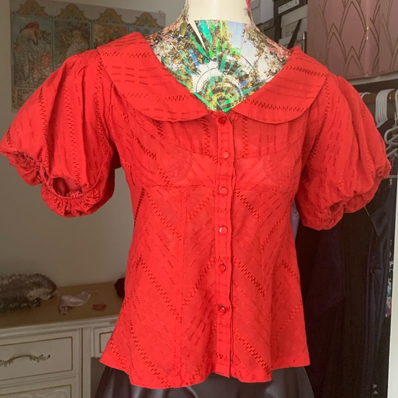 Tops | Melon Sleeve Blouse | Poshmark